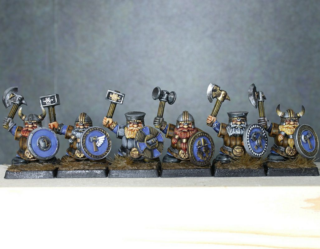 12 x Dwarf clan warriors – GrimForge